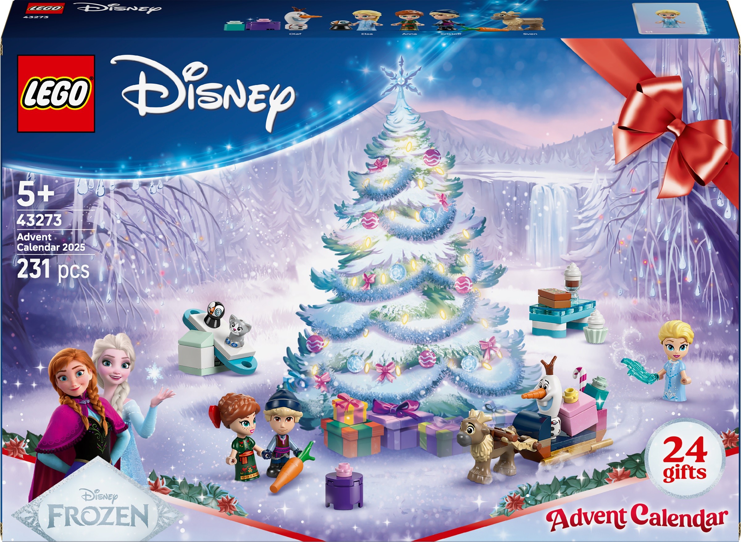 Конструктор LEGO Disney Princess - Коледен календар 2025 г. (43273 ...