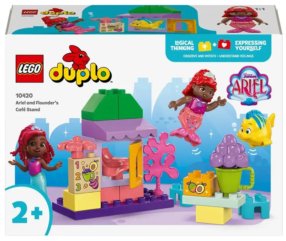 Конструктор LEGO Duplo - Щандът за кафе на Ариел и Флаундър (10420 ...