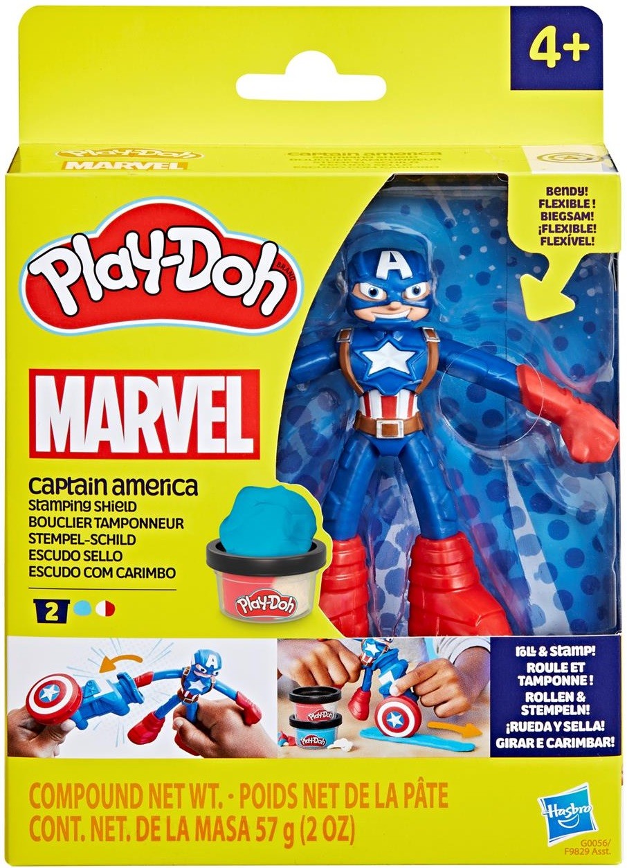 Комплект с моделин Play-Doh Marvel - Captain America | Отлична цена ...