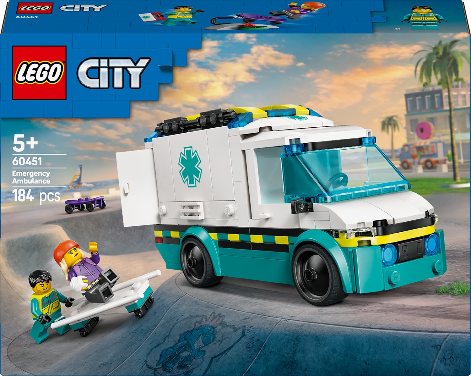 Конструктор LEGO City - Линейка за спешна помощ (60451) | Отлична цена ...