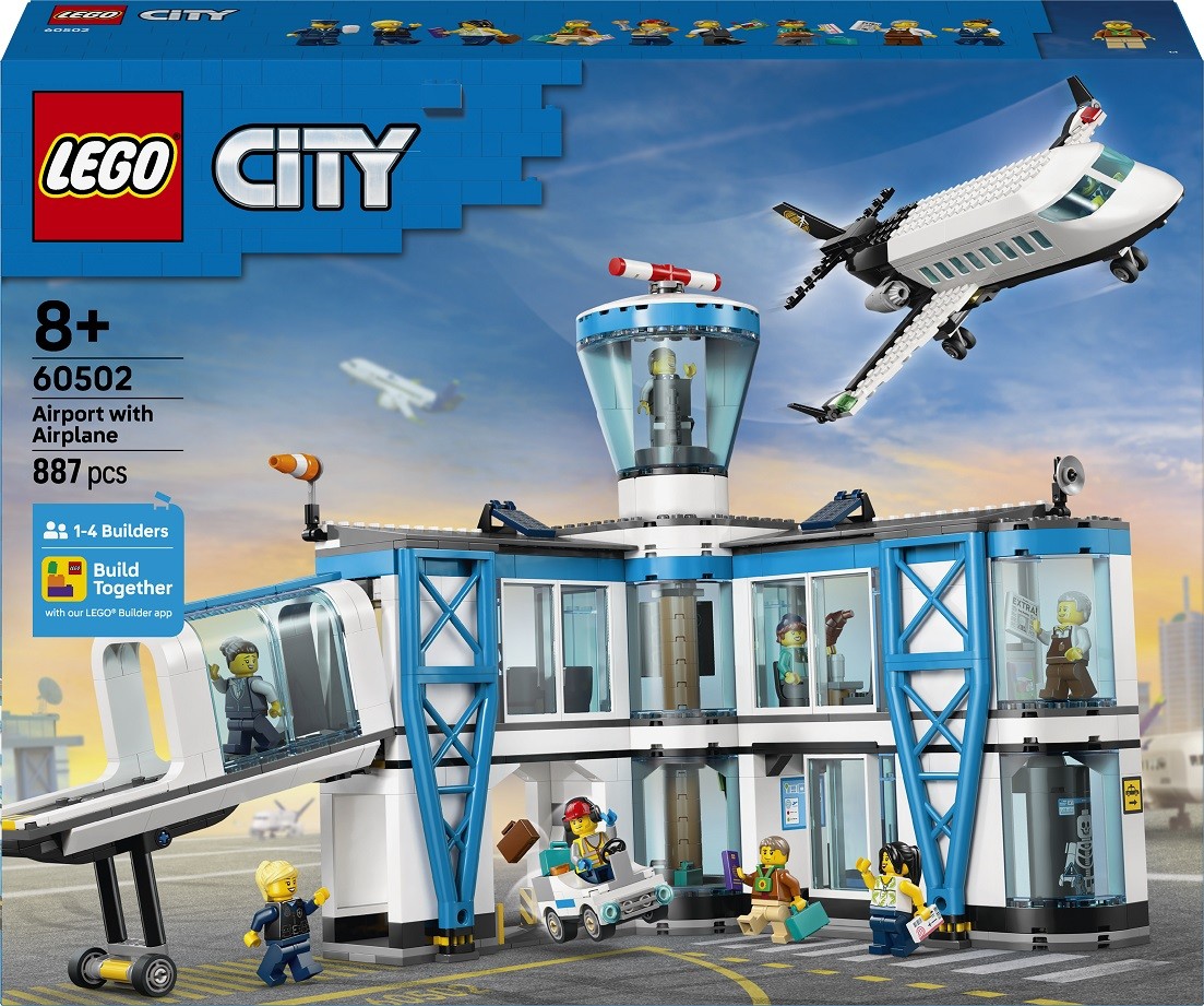 Конструктор LEGO City - Летище със самолет (60502) | Отлична цена ...