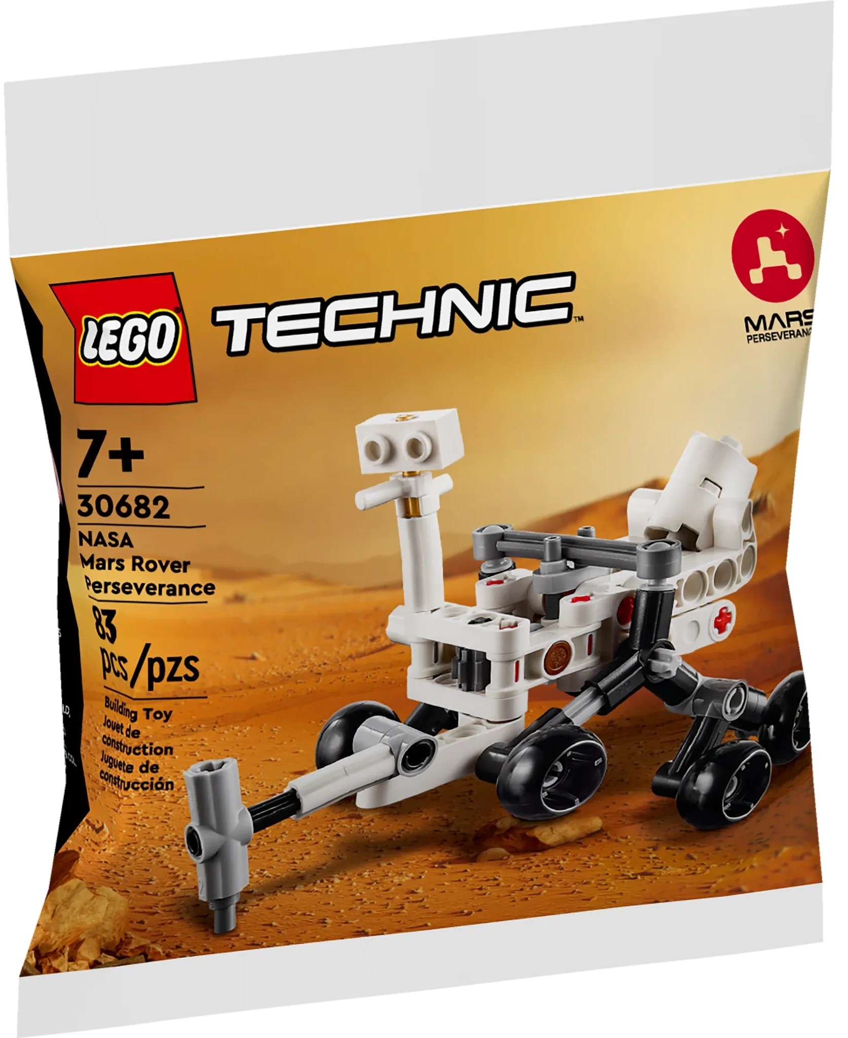Конструктор LEGO Technic - Марсоходът на НАСА „Пърсивиърънс“ (30682 ...