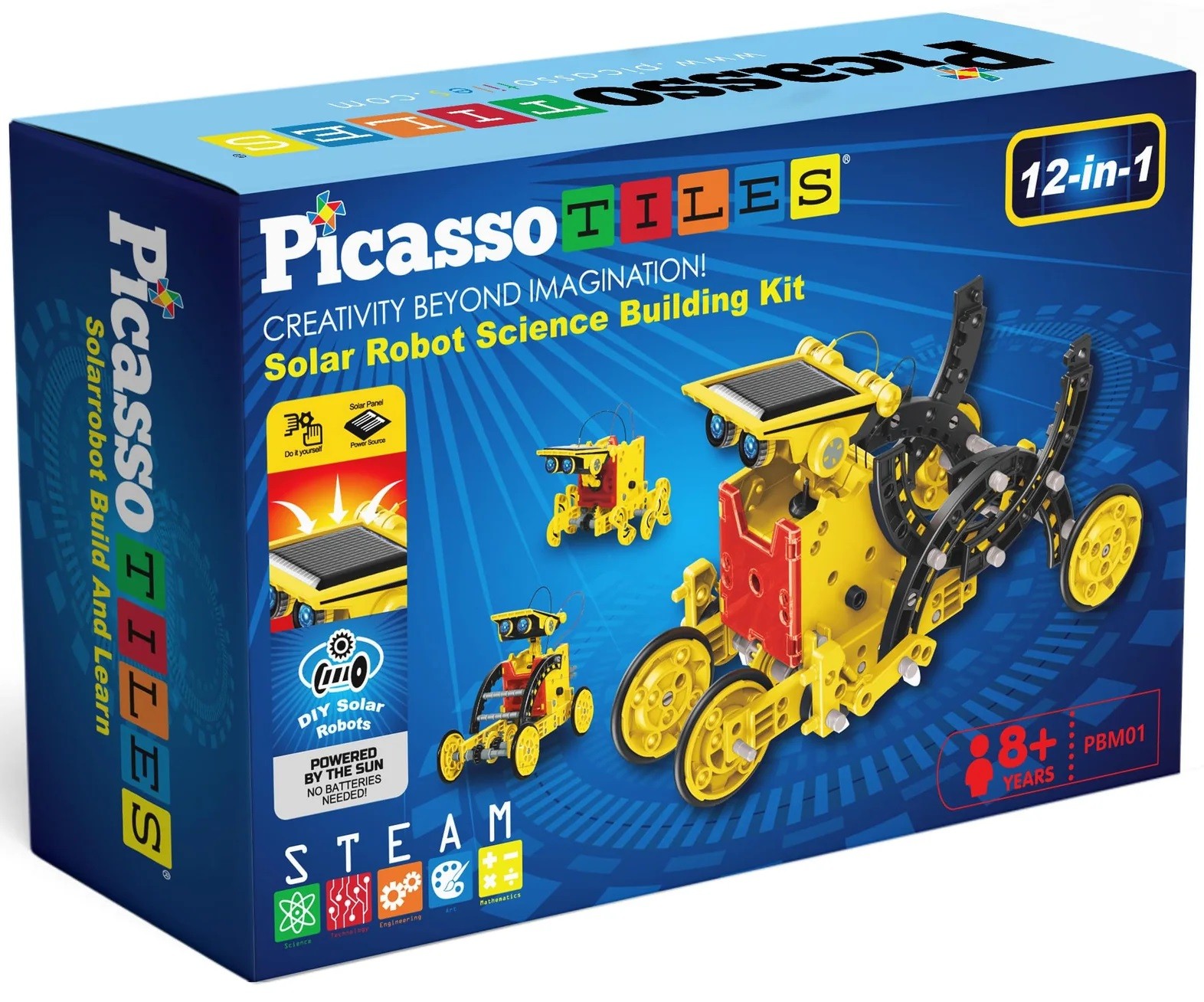 Конструктор 12 в 1 Picasso Tiles - Соларен робот | Отлична цена | Ozone.bg