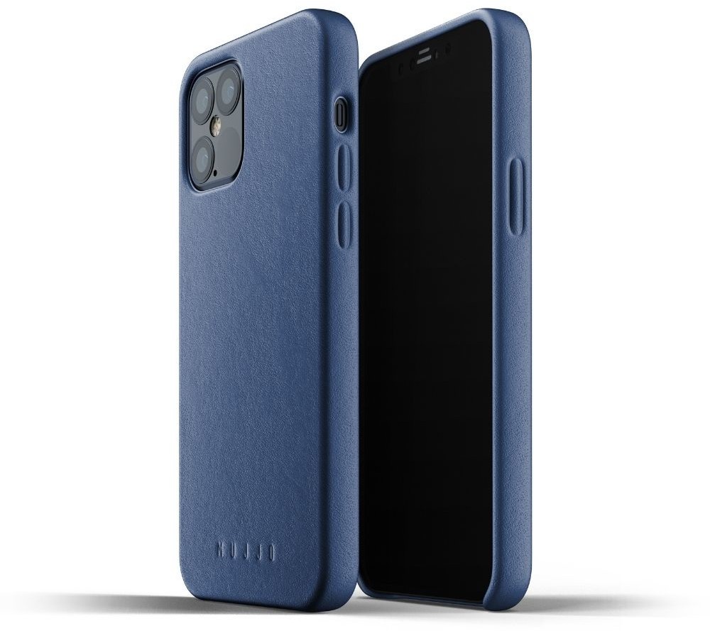 Кожен калъф Mujjo - за iPhone 12 и 12 Pro, син | Ozone.bg
