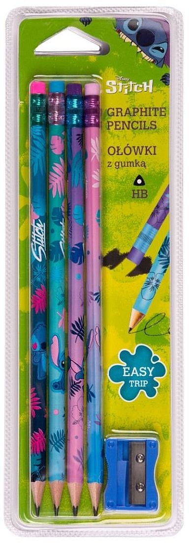 Комплект моливи Cool Pack Stitch - HB, 4 броя, с острилка | Ozone.bg