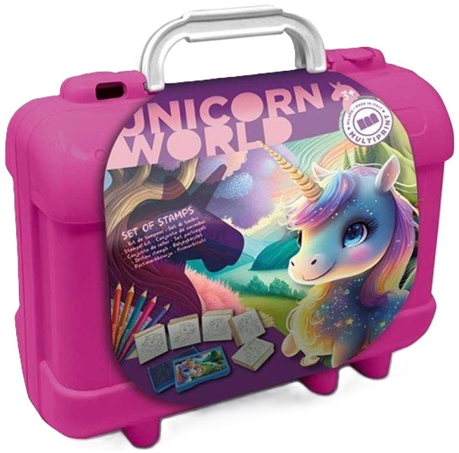 Комплект за оцветяване в куфарче Multiprint - Вълшебен еднорог | Ozone.bg
