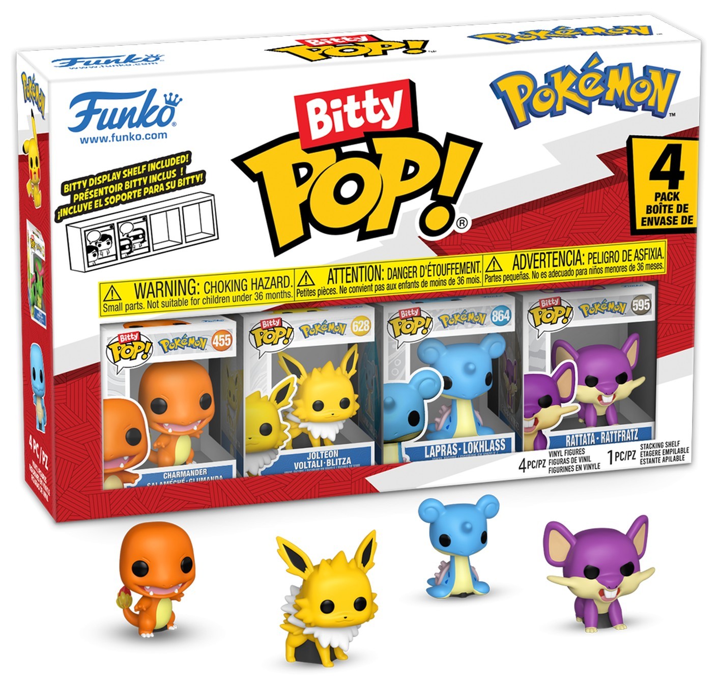 Комплект мини фигури Funko Bitty POP! Games: Pokemon - 4 Pack (Series 2 ...