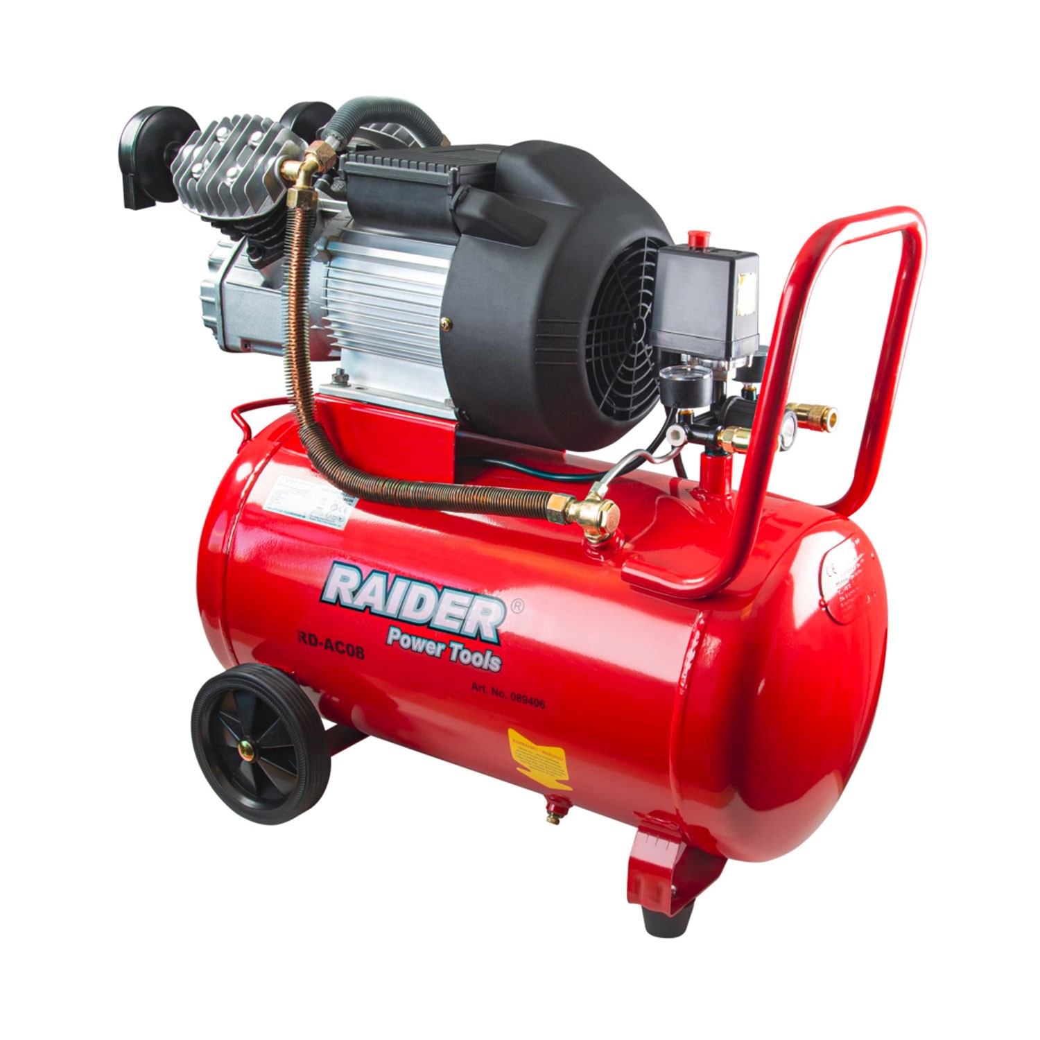 Компресор Raider - RD-AC08, 50 l, 2200W, 356 l/min | Ozone.bg