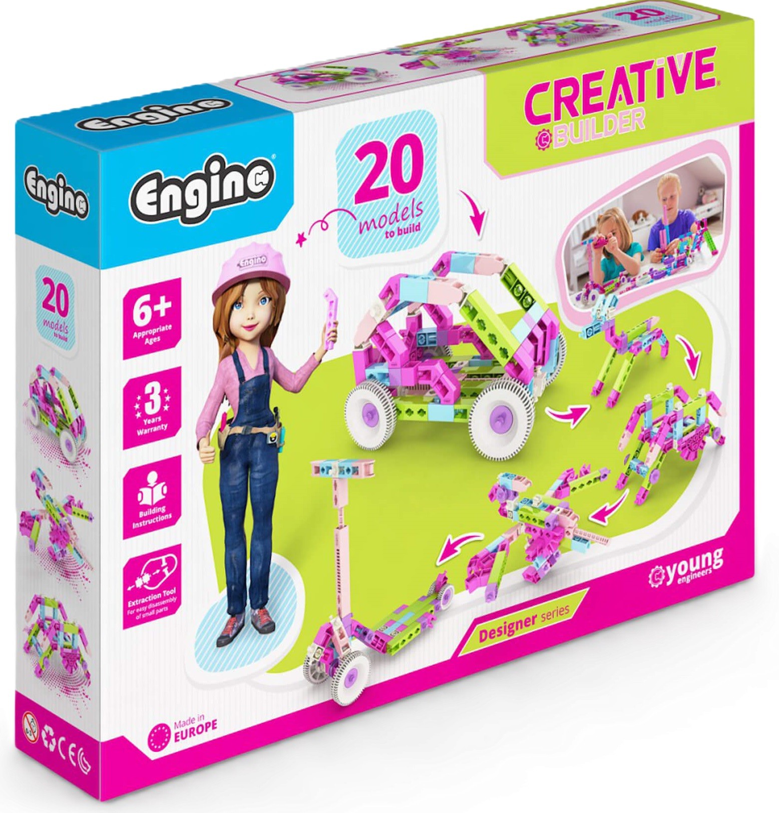 Конструктор Engino Creative - 20 модела за момичета | Отлична цена ...