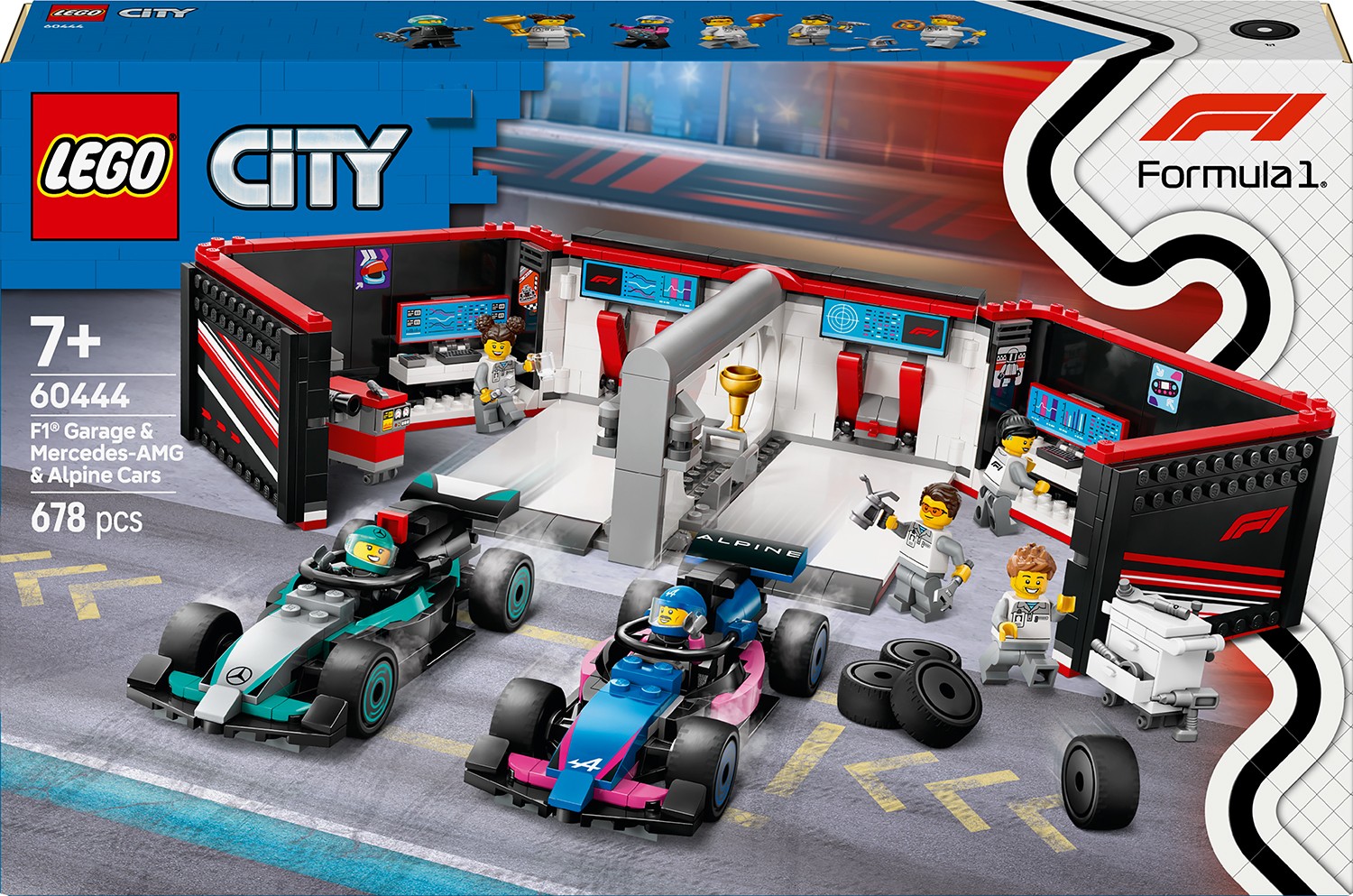 Конструктор LEGO City Formula 1 - Гараж от F1 с коли Mercedes-AMG и ...