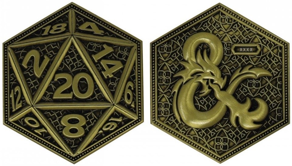 Колекционерска монета FaNaTtiK Games: Dungeons & Dragons - D20 (Limited ...