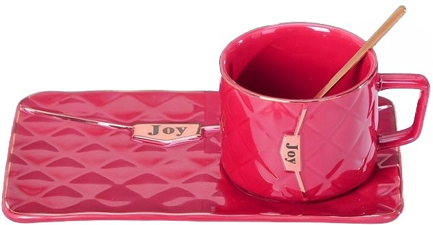 Комплект за топли напитки Morello - Red Joy, 250 ml, 3 части | Ozone.bg