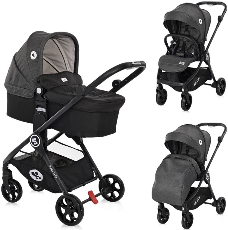 Комбинирана количка 2в1 Lorelli - Patrizia, Dark Grey | Добра цена | Ozone.bg