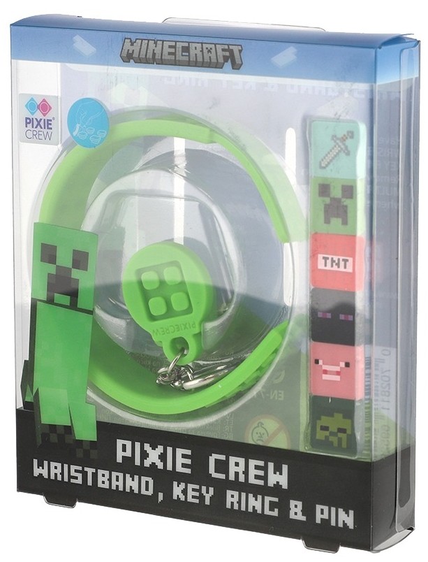 Комплект гривна с ключодържател и пинче Pixie Crew - Minecraft | Ozone.bg