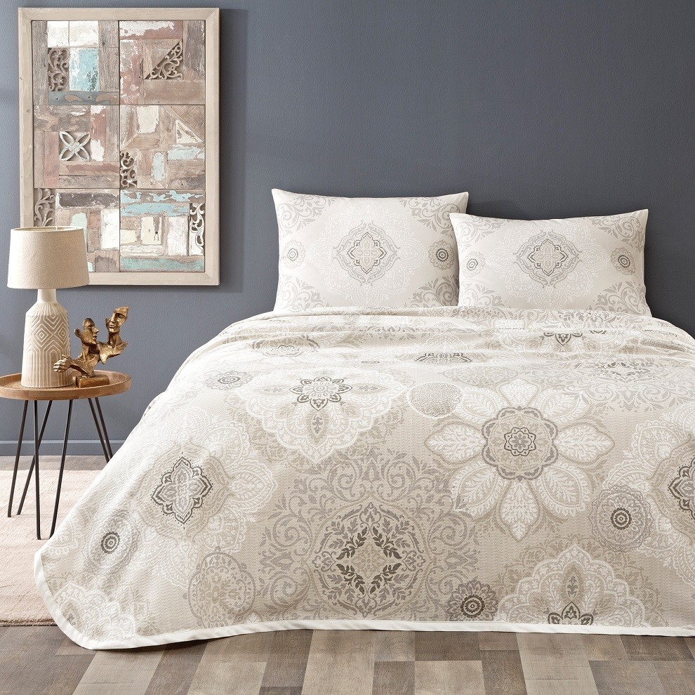 Комплект за спалня с пике TAC - PKB Pike Takimi Malina | Ozone.bg