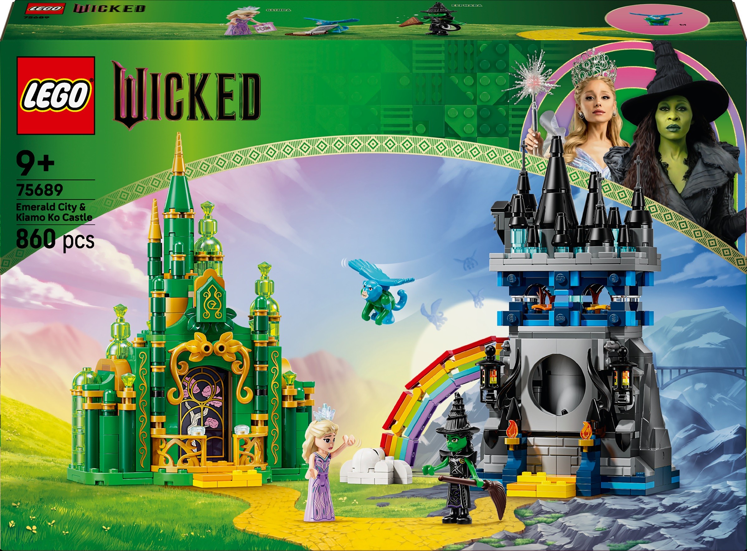 Конструктор LEGO Wicked - Изумруденият град и дворецът Киамо Ко (75689 ...