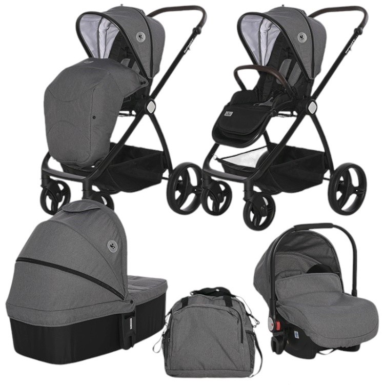 Комбинирана количка 3 в 1 Lorelli - Infinity, Glacier Grey | Ozone.bg