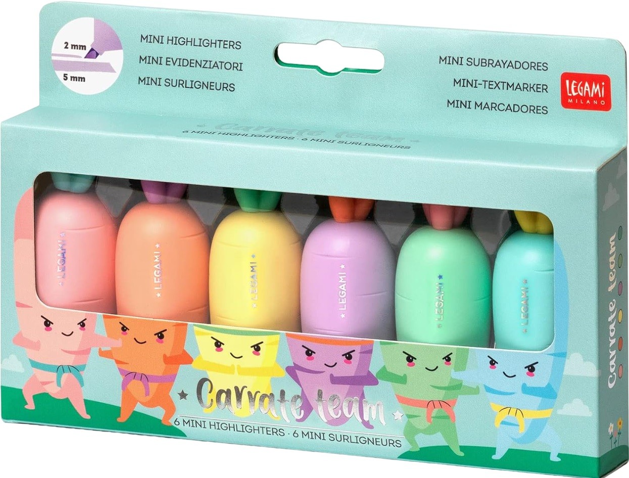 Комплект минимаркери Legami - Моркови, 6 броя | Ozone.bg