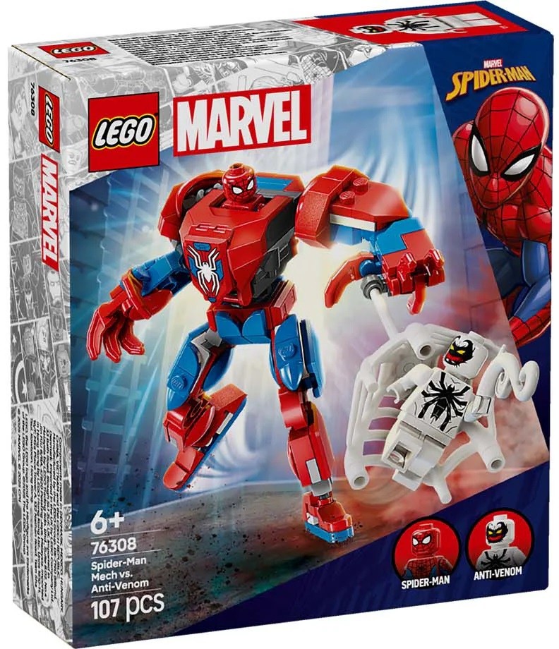 Конструктор LEGO Marvel Super Heroes - Спайдърмен-робот срещу Анти ...