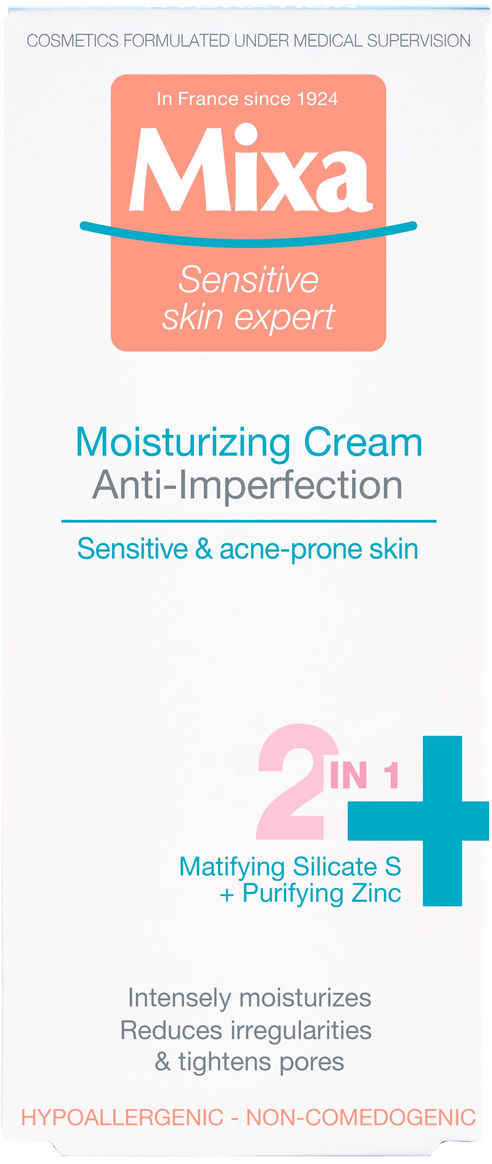 Mixa Крем за лице Anti-Imperfеction, 2 в 1, 50 ml | Ozone.bg