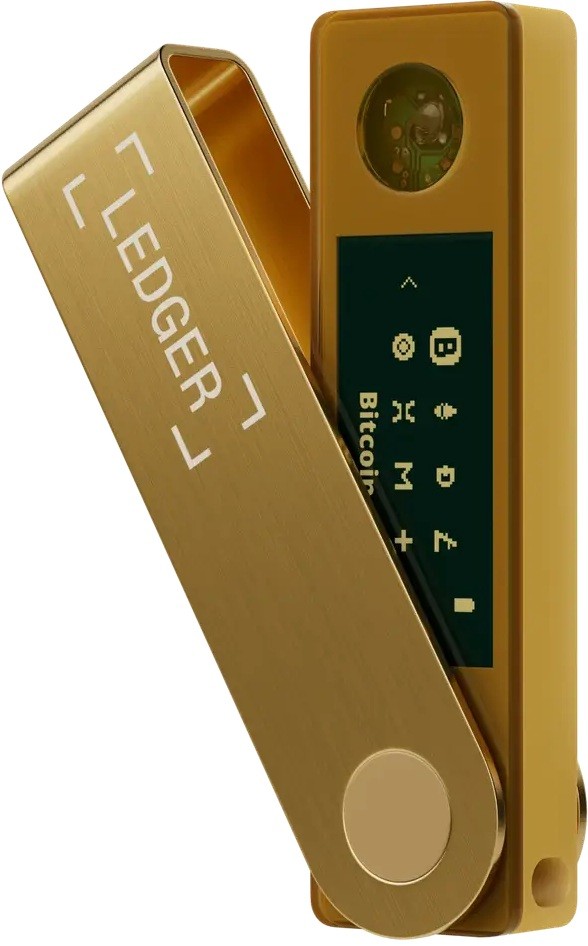 Крипто портфейл Ledger - Nano X, Gold | Ozone.bg