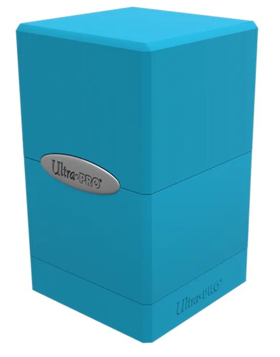 Кутия за карти Ultra Pro Satin Tower - Light Blue (100+ бр.) | Ozone.bg