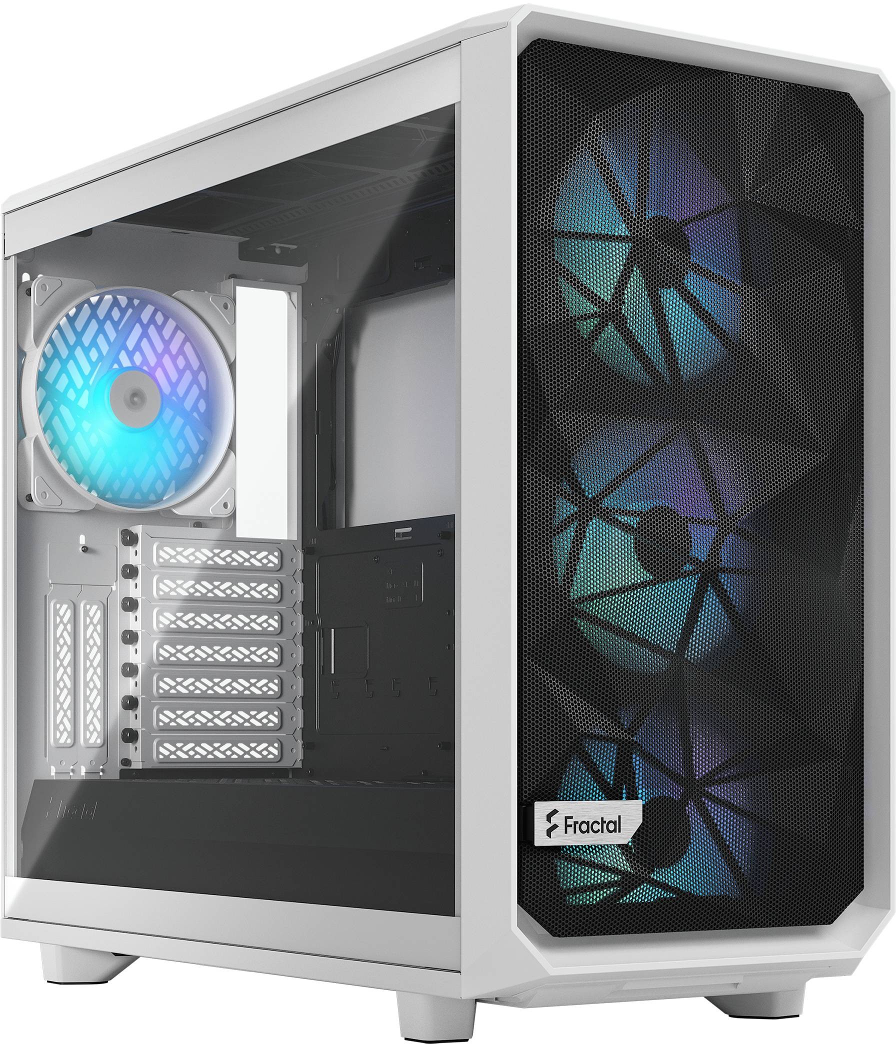 Кутия Fractal Design - Meshify 2 RGB, mid tower, бяла/прозрачна | Ozone.bg