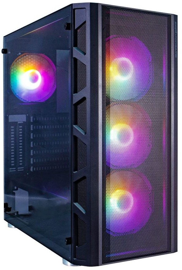 Кутия 1stPlayer - Firebase XP-E RGB, mid tower, черна/прозрачна | Ozone.bg