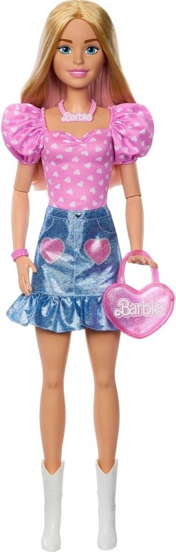 Кукла Barbie - С розова тенсика, дънкова пола и каубойски ботуши, 71 cm | Отлична цена | Ozone.bg