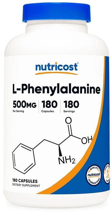 L-Phenylanine, 500 mg, 180 капсули, Nutricost | Ozone.bg