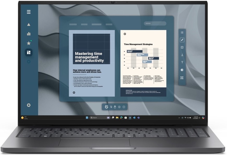 Лаптоп Dell - Pro 16 PC16255, 16'', FHD, Ryzen 5, 32GB/ 2ТВ HDD ...