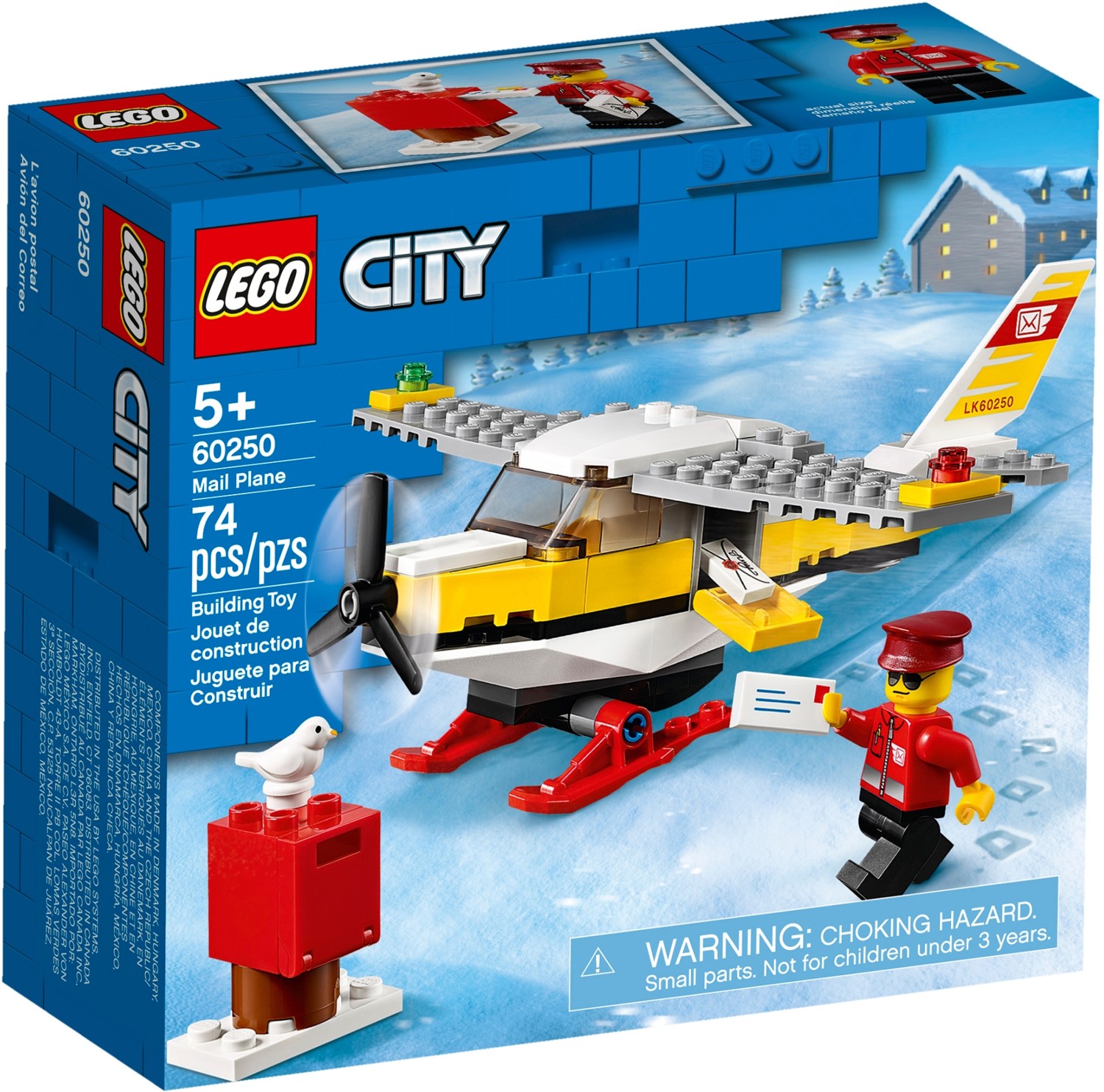 Конструктор Lego City - Пощенски самолет (60250) | Отлична цена | Ozone.bg