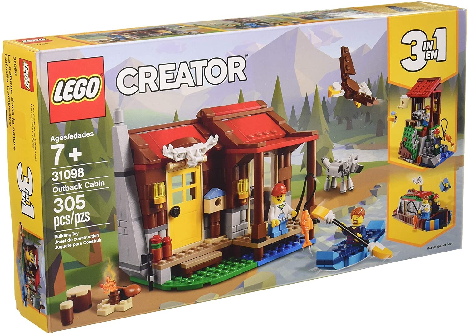 Конструктор 3 в 1 Lego Creator - Външна кабина (31098) | Отлична цена ...