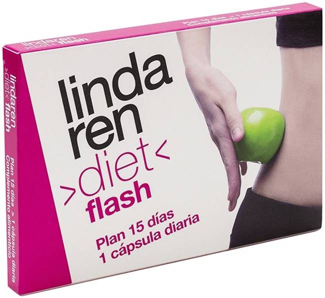 Lindaren Diet Flash 15-дневна програма за отслабване, 15 капсули ...