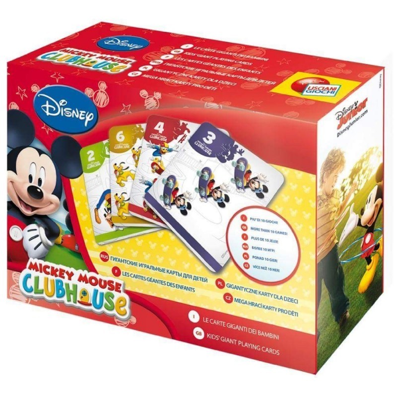 Карти за игра Lisciani - Мики Маус, големи | Супер цена | Ozone.bg