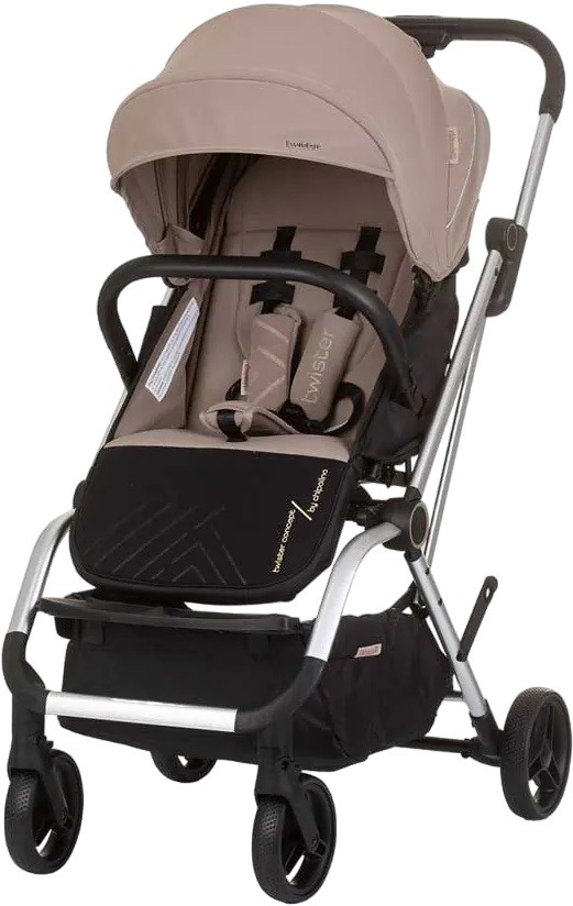 Лятна количка Chipolino - Twister, 360°, макадамия | Ozone.bg