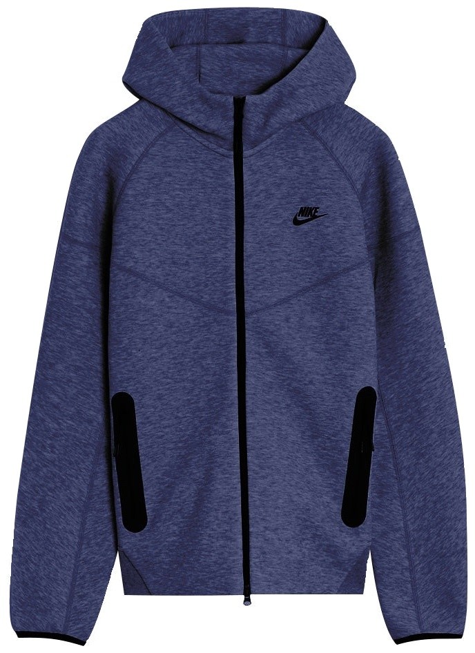 Мъжки суитшърт Nike - Sportswear Tech Fleece Windrunner, син | Ozone.bg