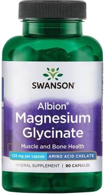 Magnesium Glycinate, 133 mg, 90 капсули, Swanson | Ozone.bg