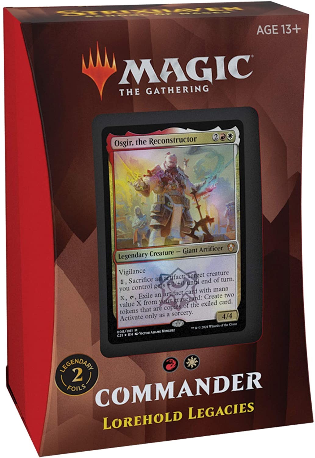 Magic the Gathering - Strixhaven Commander Deck: Lorehold Legacies ...
