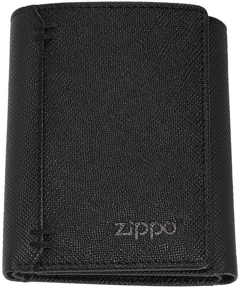 Мъжки портфейл Zippo - Saffiano, Tri-Fold, RFID защита, черен | Ozone.bg