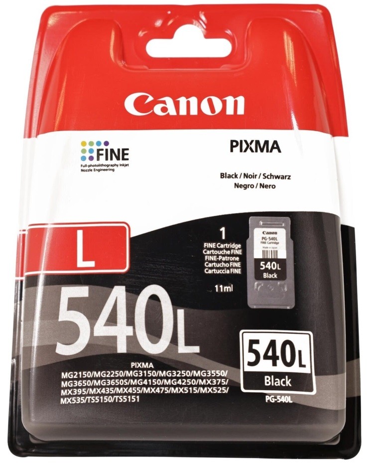 Мастилница Canon - PG-540L, заMG2150/MX525, Black | Ozone.bg