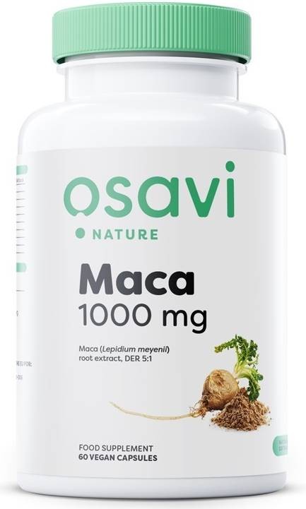 Maca, 1000 mg, 60 капсули, Osavi | Ozone.bg
