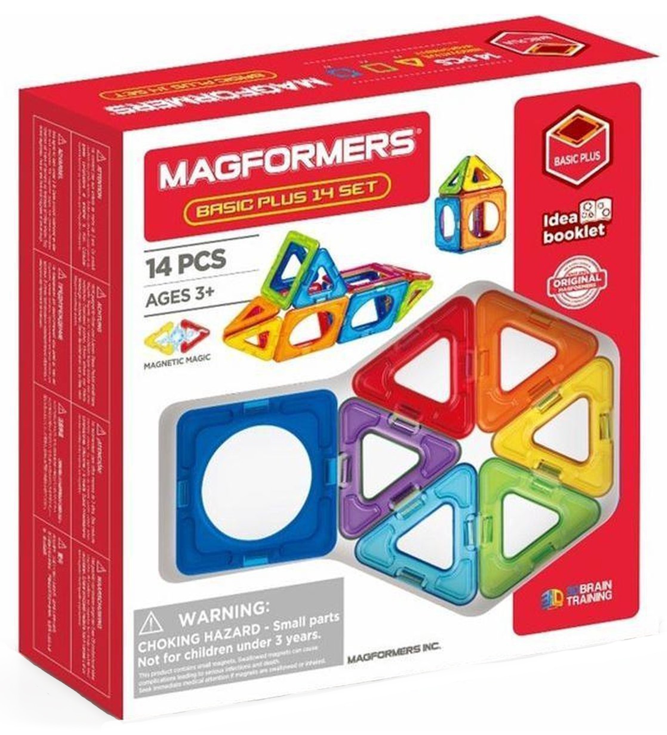Магнитен конструктор Magformers - Basic Plus, 14 части | Отлична цена | Ozone.bg