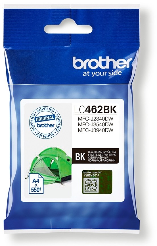 Мастилница Brother - LC462BK, за MFC-J2340DW, Black | Ozone.bg