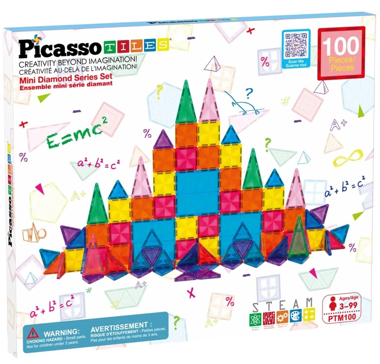 Mагнитен конструктор Picasso Tiles - 100 части | Отлична цена | Ozone.bg