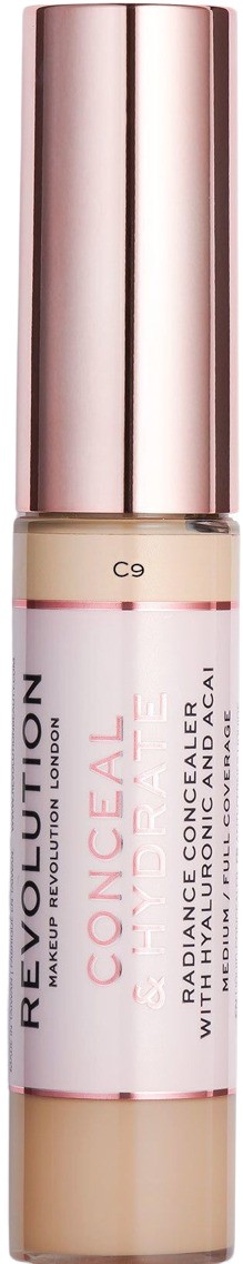 Makeup Revolution Conceal & Hydrate Течен коректор, C9, 13 g | Ozone.bg