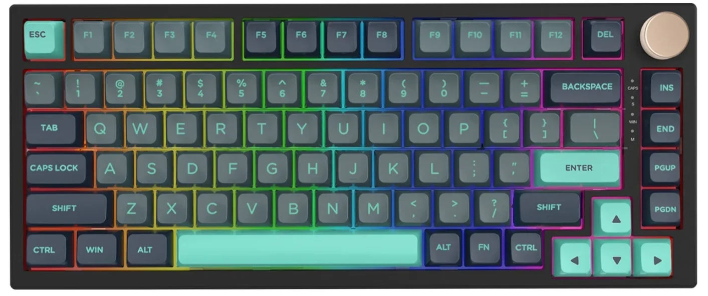Механична клавиатура VGN - N75 Pro, Wireless, Linear, RGB, Caribbean ...