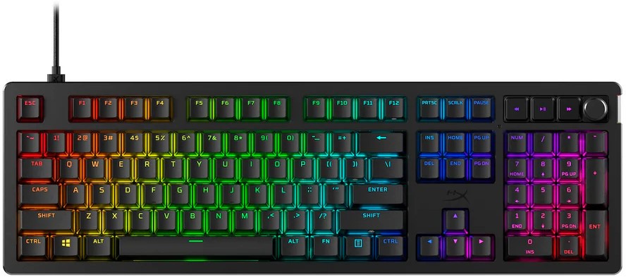 Механична клавиатура HyperX - Alloy Rise, HyperX Red, RGB, черна | Ozone.bg