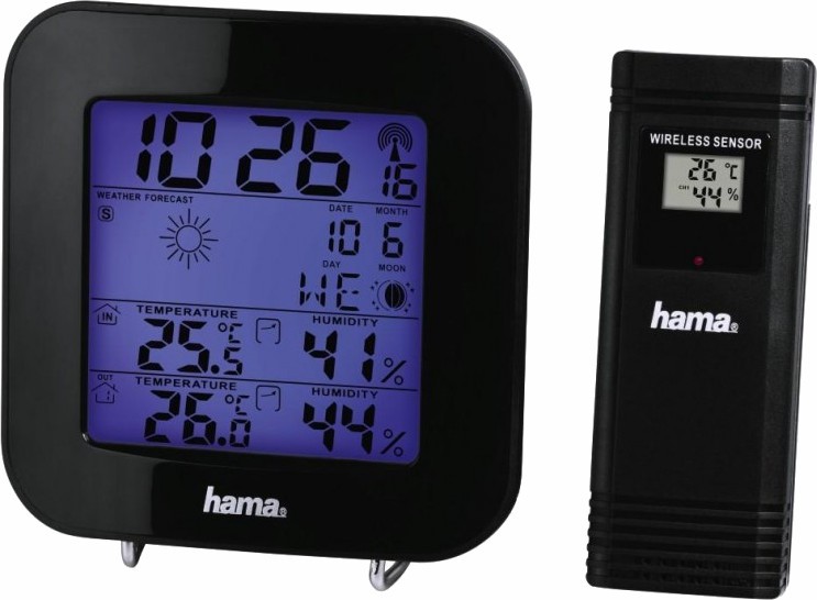 Метеостанция Hama EWS-200, черна | Ozone.bg