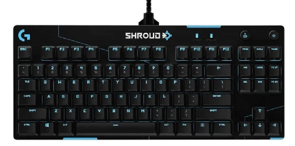 Механична клавиатура Logitech - Pro X Shroud Edition, GX, RGB, черна ...